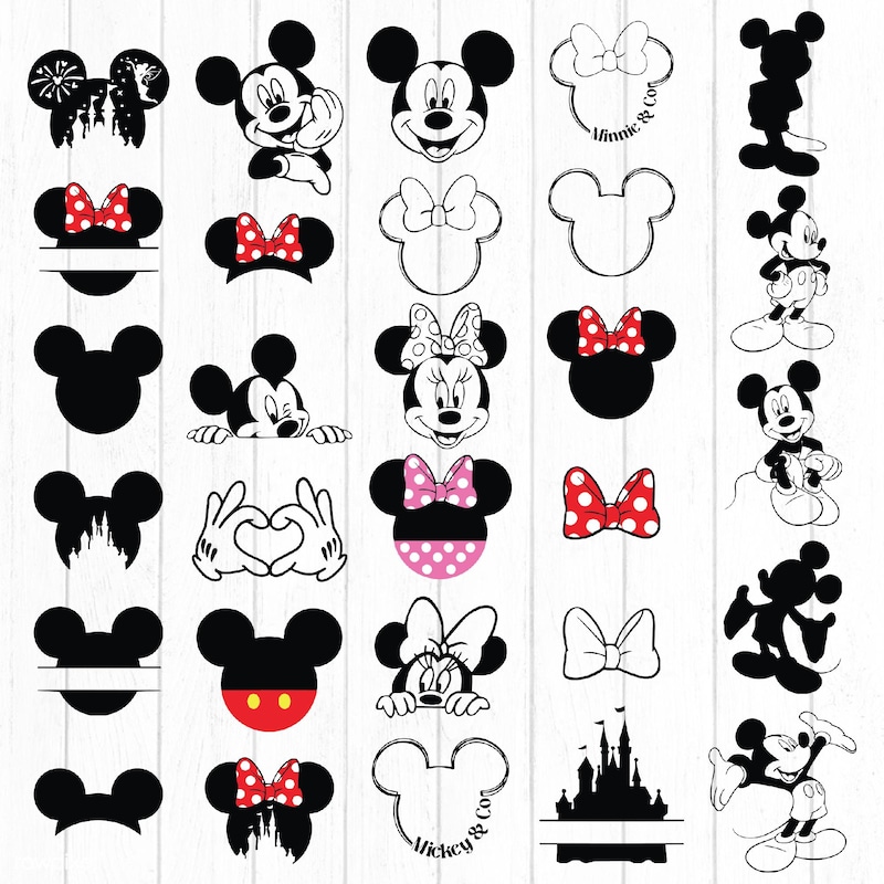 Traceable Mickey Mouse - Etsy Canada