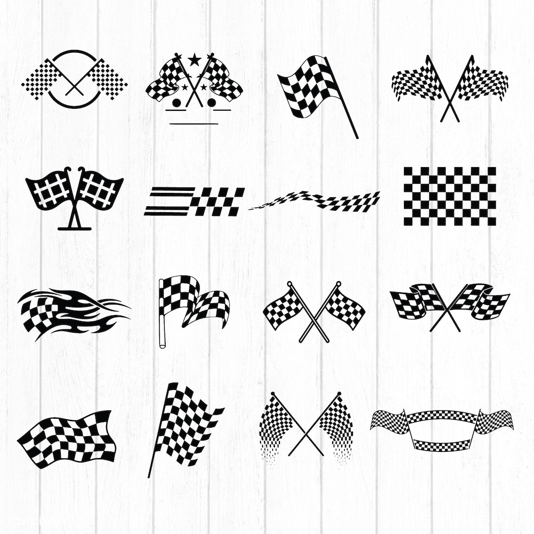 Race Flag Svg Bundle, Checkered Flag Svg, Racing Flag Svg,racing Flag ...