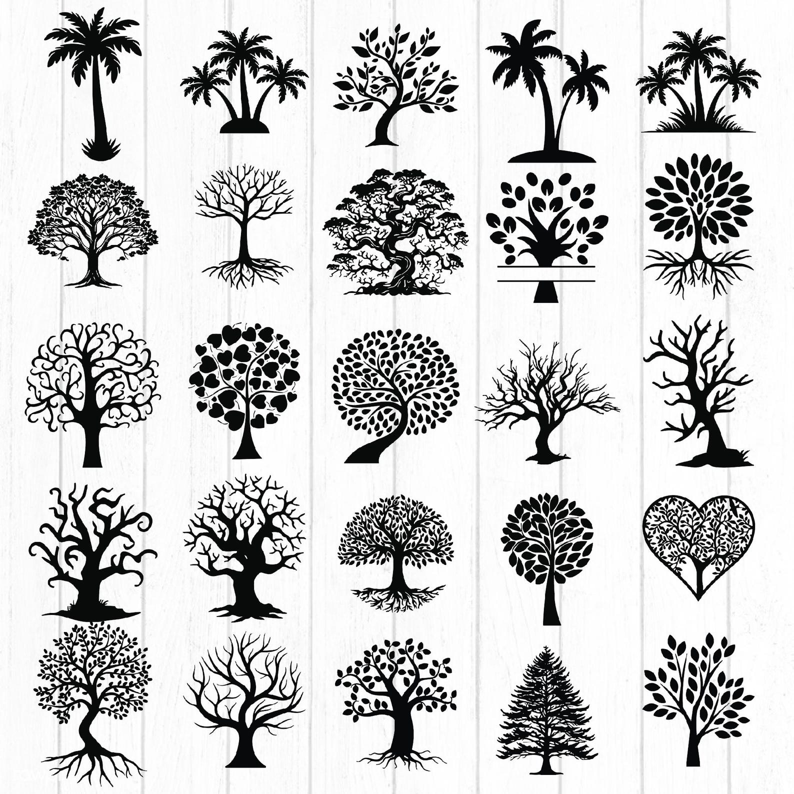 Tree Svg Bundle, Family Tree Svg Bundle, Tree Roots Svg, Our Roots SVG ...