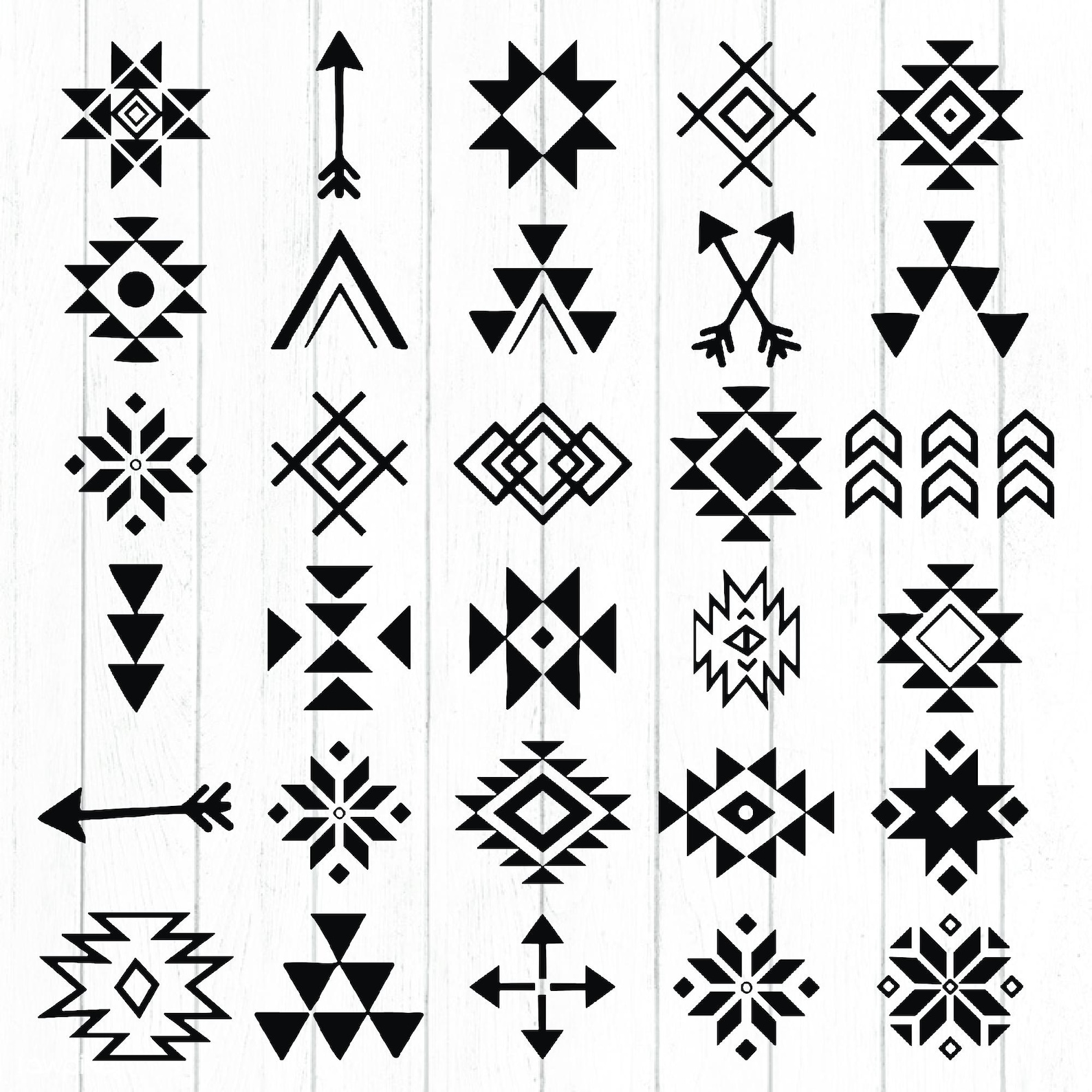 Southwestern Aztec SVG Bundle – Boho Tribal Cut Files (digital Download ...