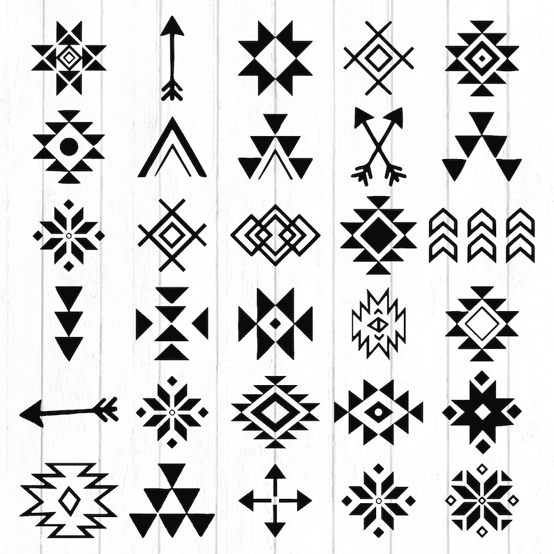 Southwestern Aztec SVG Bundle – Boho Tribal Cut Files (digital Download ...