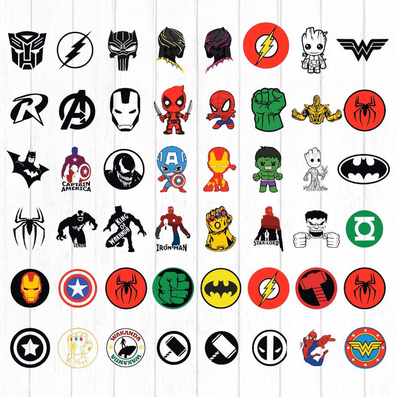 Superheros Icon - Etsy