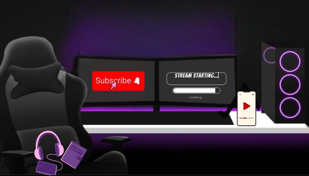 Animated Gaming Setup Overlay - Etsy