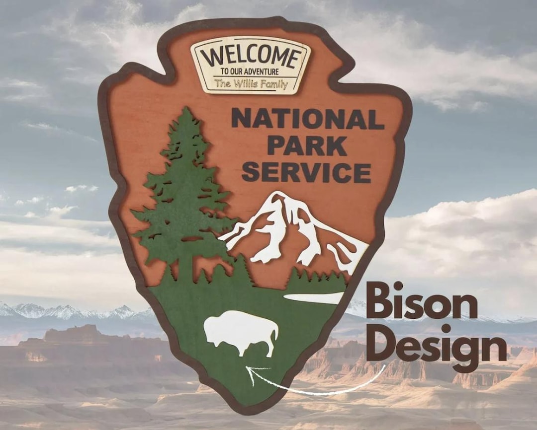 Custom National Park Arrowhead Sign: Campsite Lake House Decor - Etsy