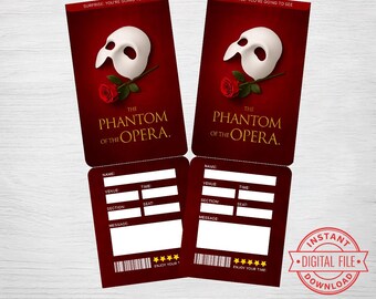 Phantom of the Opera Broadway Ticket – Musical Theatre Surprise ...
