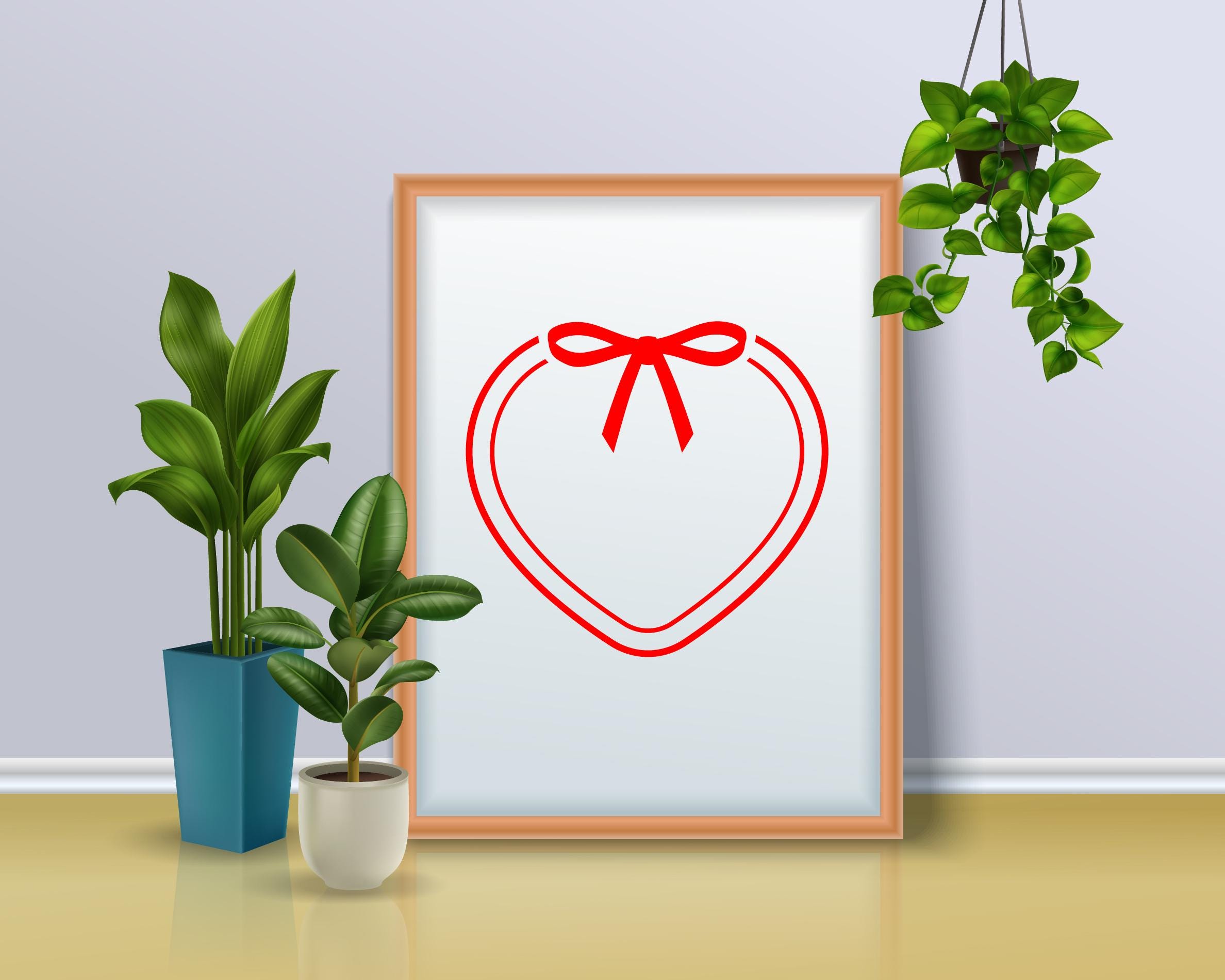 Bow Svg Bundle, Wavy Borders Svg, Christmas Bow Frame, Hand Drawn ...