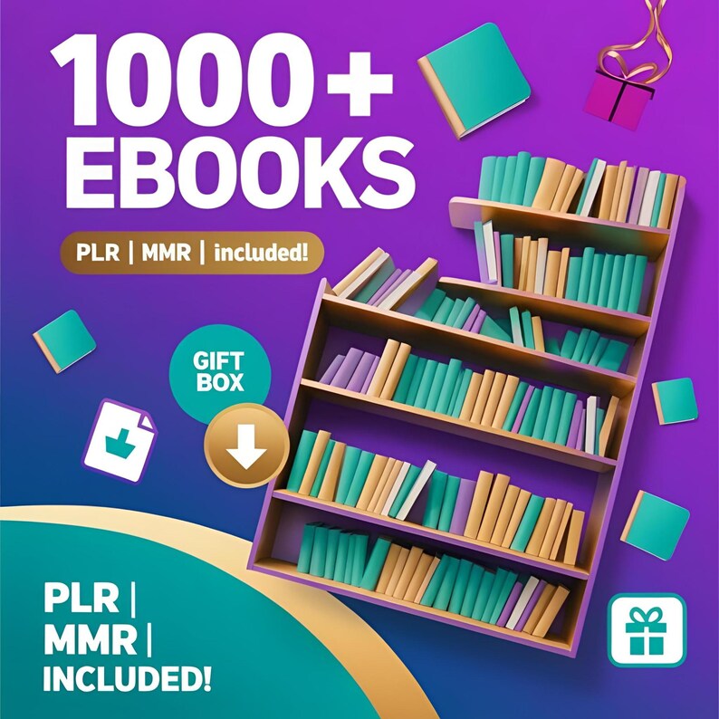 1000+ Ebook Bundle: PLR & MMR Resell Rights (digital Download) - Etsy