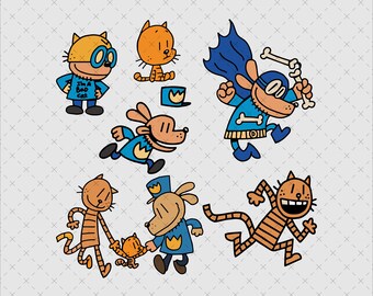 Dogman PNG SVG, Comic, Captain Underpants, Dogman, Petey, Li'l Petey ...