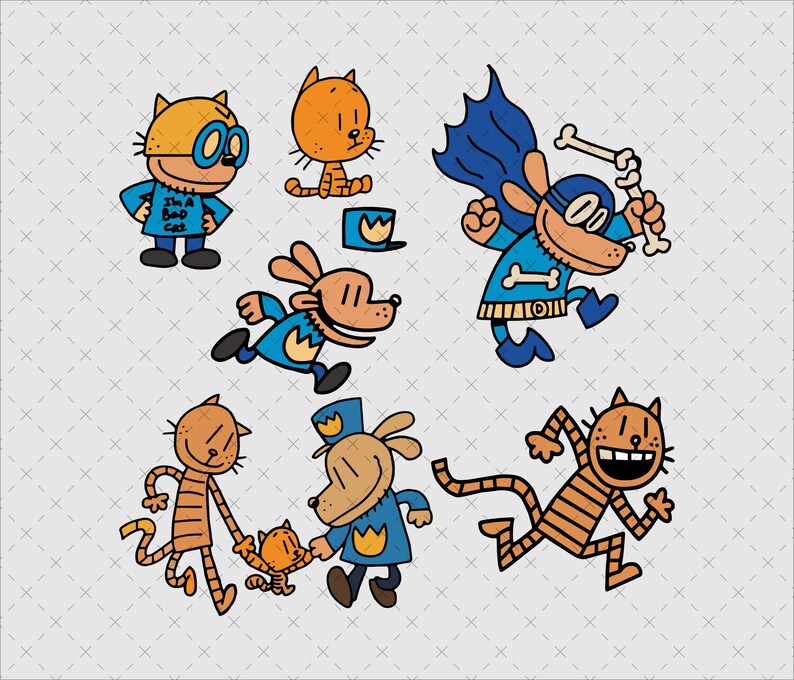 Dogman PNG SVG, Comic, Captain Underpants, Dogman, Petey, Li'l Petey ...