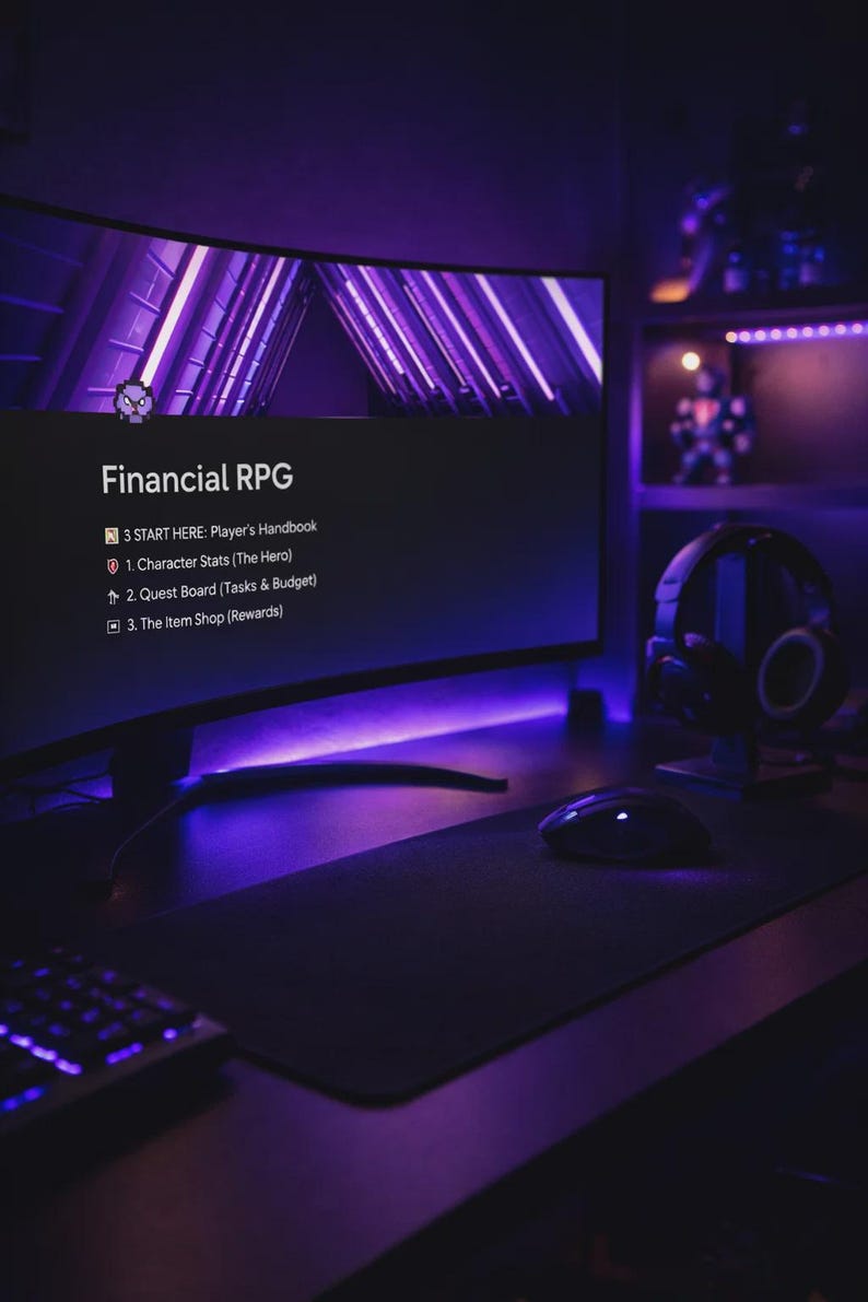 Cyberpunk Budget Planner Notion Template – RPG Finance Tracker ...