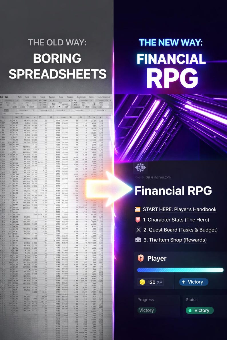 Cyberpunk Budget Planner Notion Template – RPG Finance Tracker ...