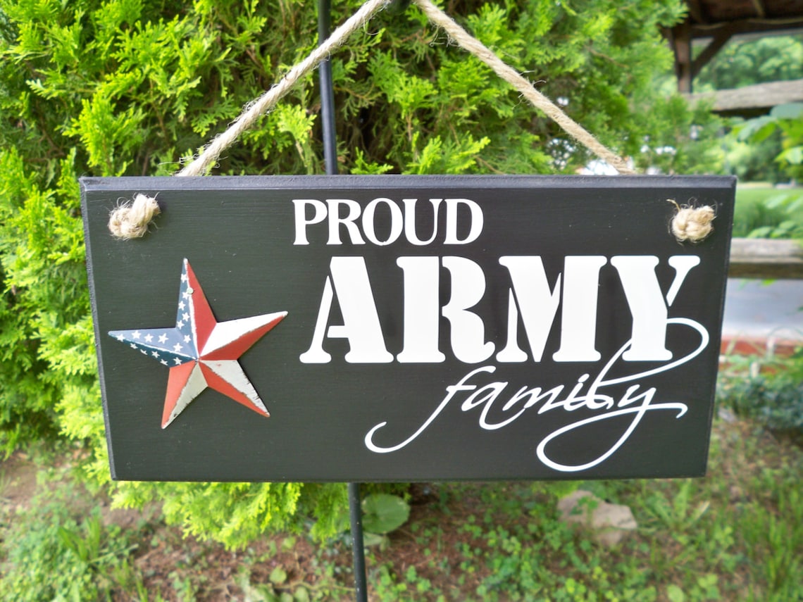 Army Signs, Military Sign, Proud Army Family, Family Sign, American ...