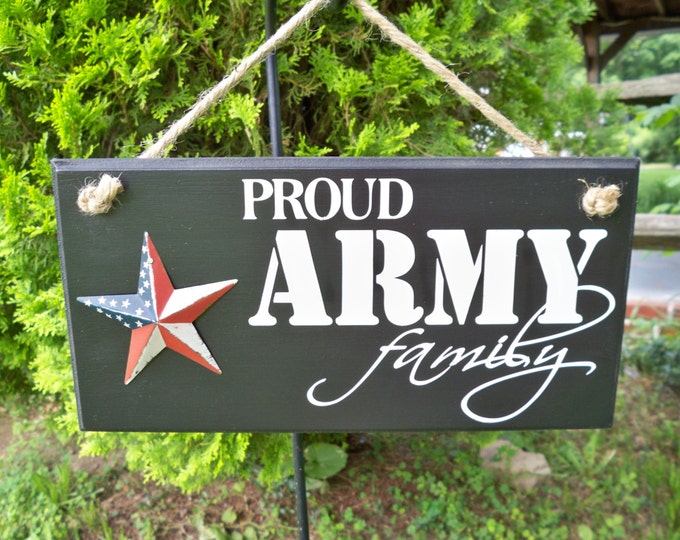 Army Signs Military Sign Proud Army Family Family Sign | Etsy