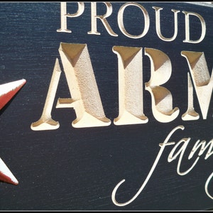 Carved Army Signs Military Sign Routed Army Sign Proud Army - Etsy