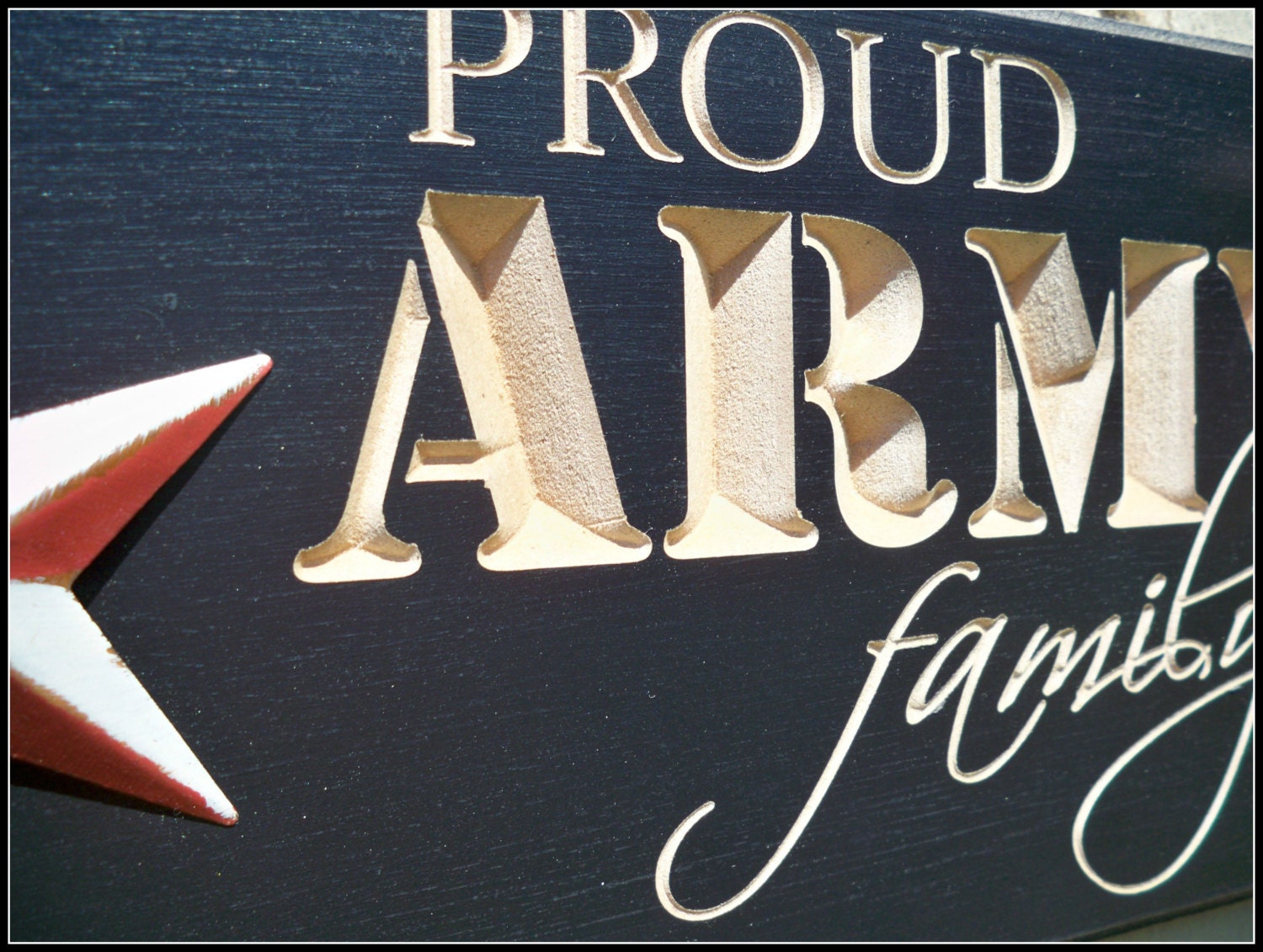 Carved Army Signs Military Sign Routed Army Sign Proud Army - Etsy