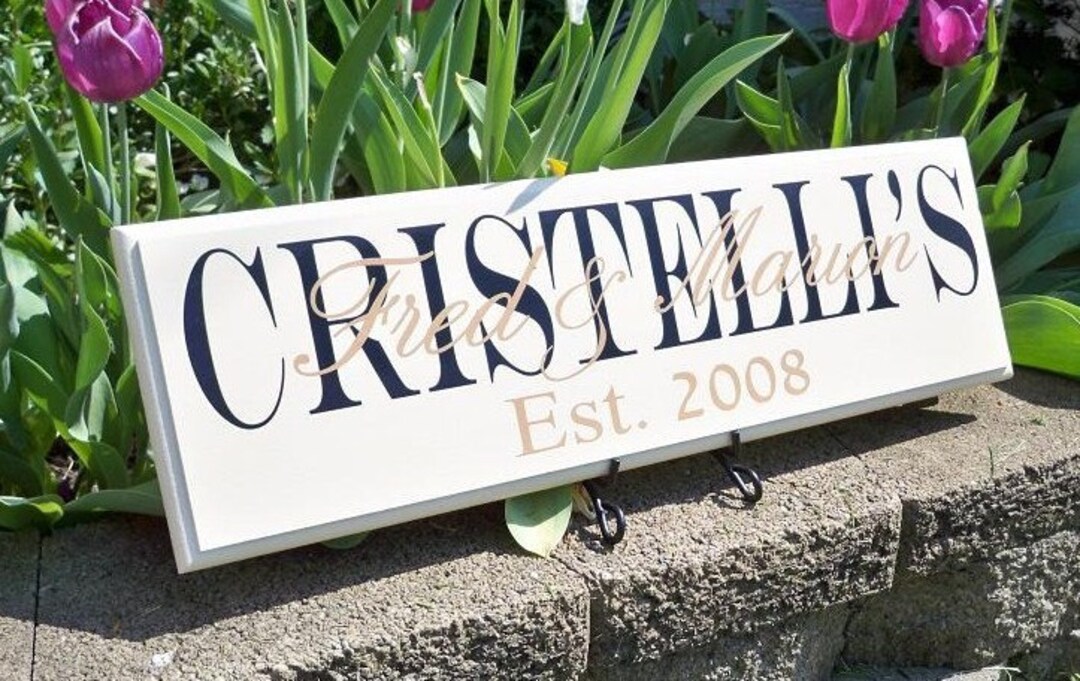 Last Name Signpersonalized Sign Family Name Sign - Etsy