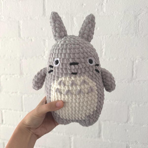 Totoro Crochet Plushy - Etsy