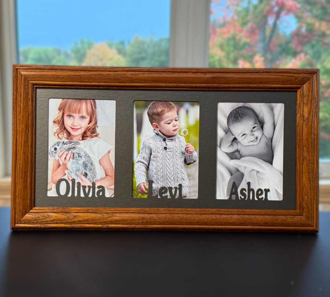 Personalized Collage Frame | Double, Triple & Quad Photo Display ...
