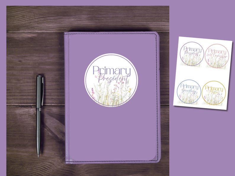 Wildflower Primary Binder Set: Editable Church Templates (canva Digital ...