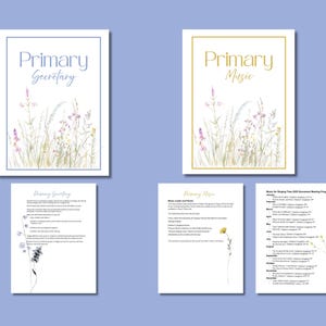 Primary Binder Set - Wildflower Design - Instant Printable Download ...