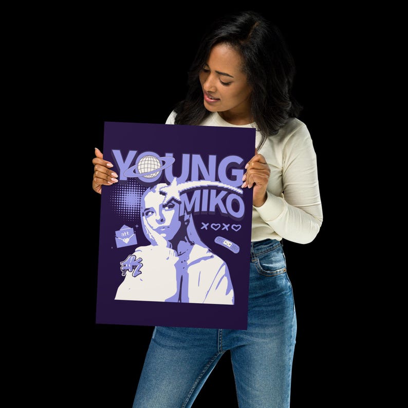 Young Miko Poster | Young Miko Y2K Poster | Young Miko Wall Decor ...