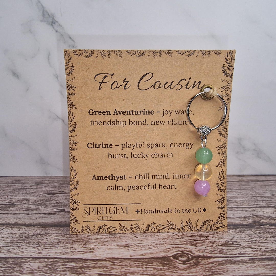 Cousin Gifts - Cousin Birthday Gift - Cousin Crystal Keychain, Best ...