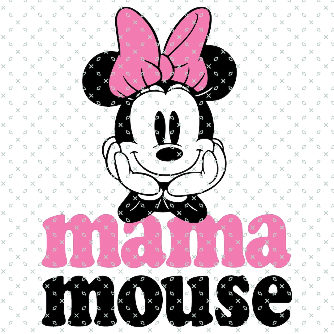 Mama Mouse Png Svg, Minnie Mama Mouse Png, Mouse Ear Mom, Mother's Day ...