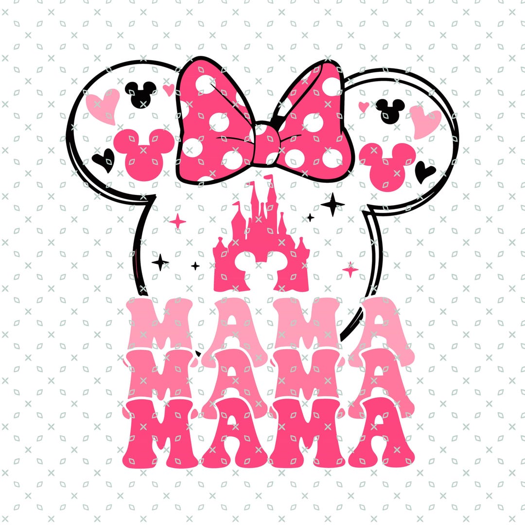 Mama Mouse Png Svg, Minnie Mama Mouse Png, Mouse Ear Mom, Magic Kingdom ...