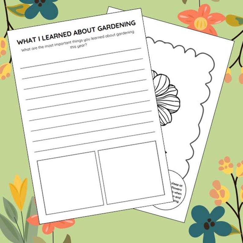 Printable Gardening Activity Pages for Kids – Nature & Plant Worksheets ...