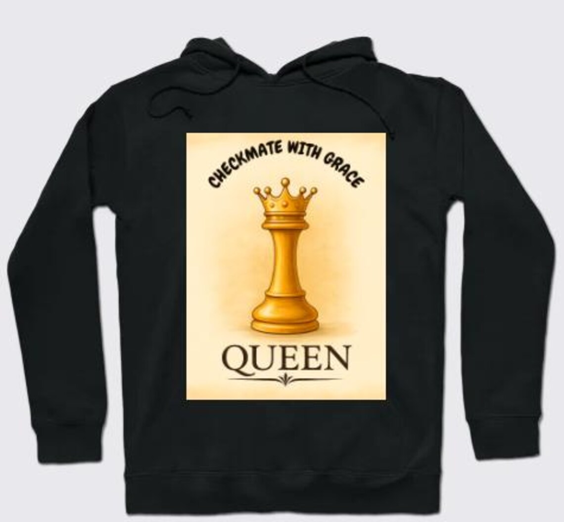 Checkmate With Grace – Queen Chess Piece Feminist Sticker Design ...