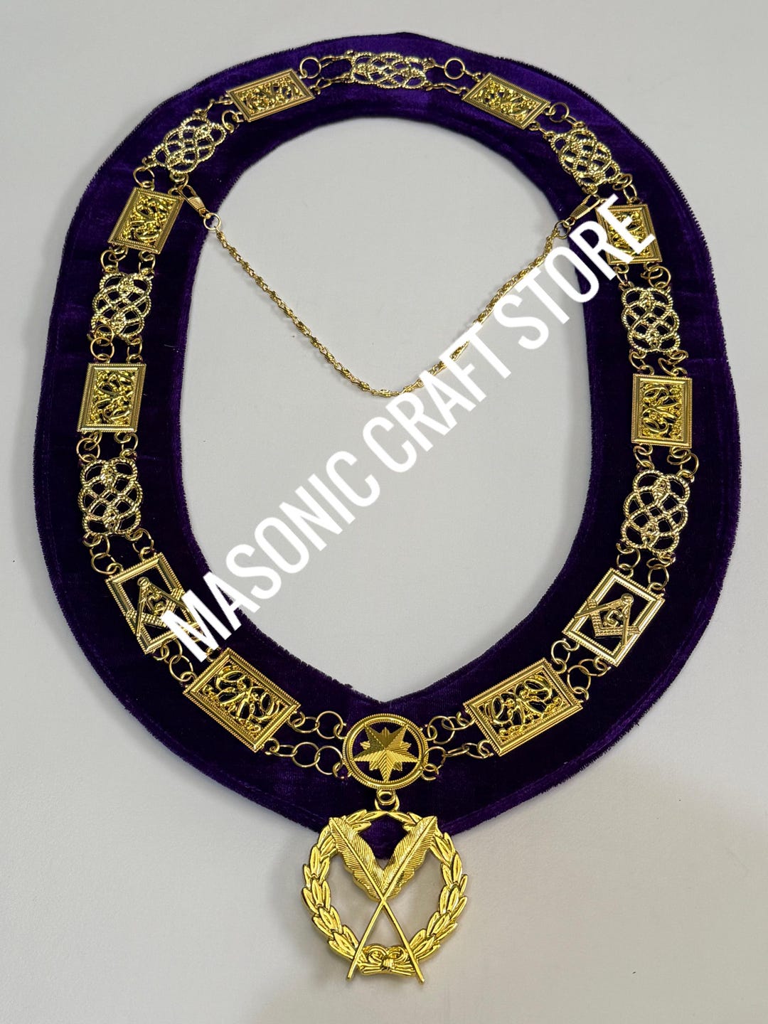 Masonic Grand Lodge Chain Collar With Grand SECETARY JEWEL - Etsy