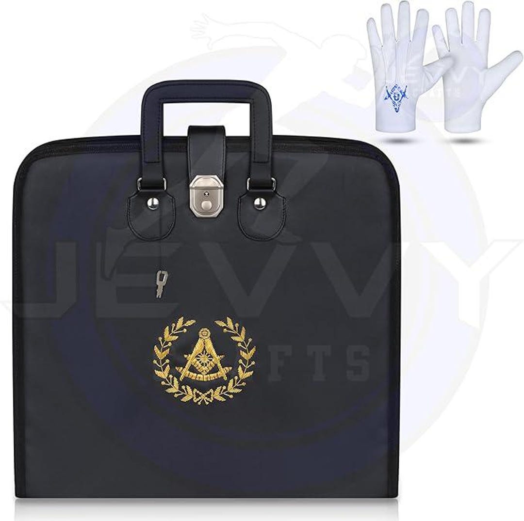 Masonic Blue Lodge Past Master Mason Soft Apron Case Handmade ...