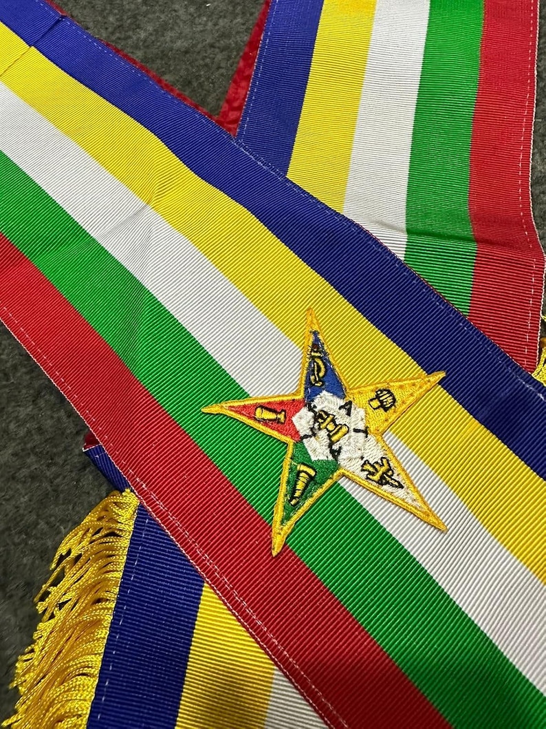 OES Sash-masonic Order of Eastern Star Sash - Five Colors With Free ...