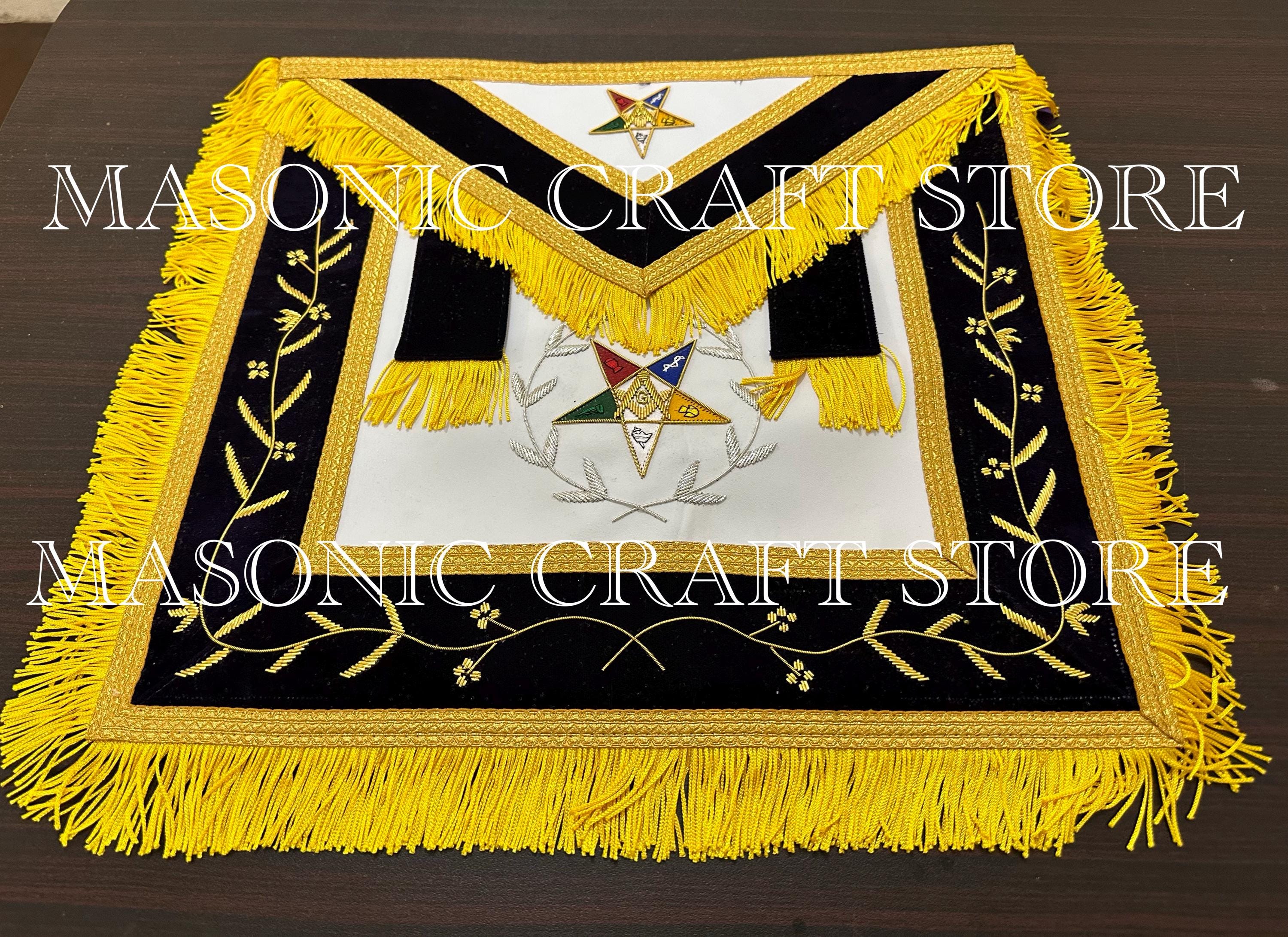 MASONIC REGALIA OES Grand Patron Hand Made Apron - Etsy
