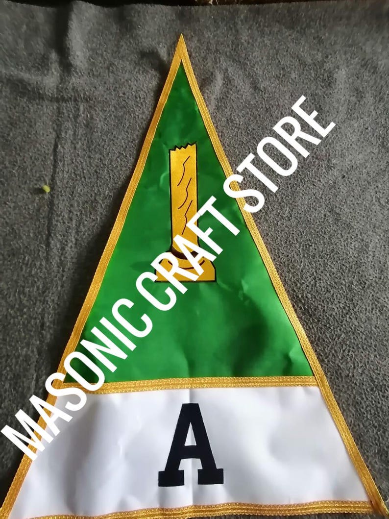 5 Triangle Embroidered Flags/banners to Make Order of Eastern Star OES ...