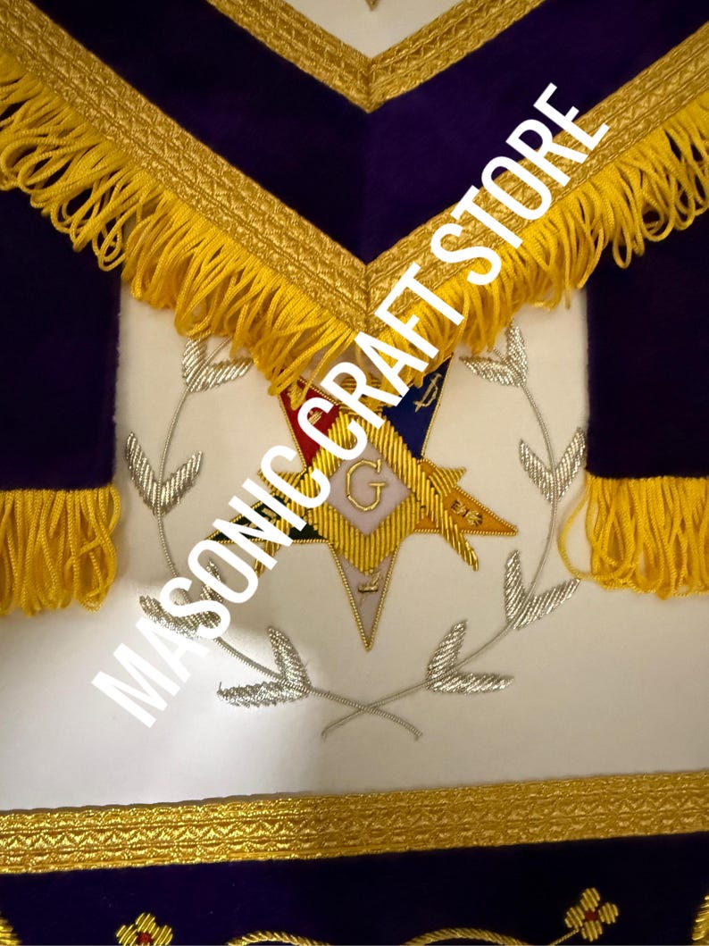 MASONIC REGALIA OES Grand Patron Hand Made Apron - Etsy