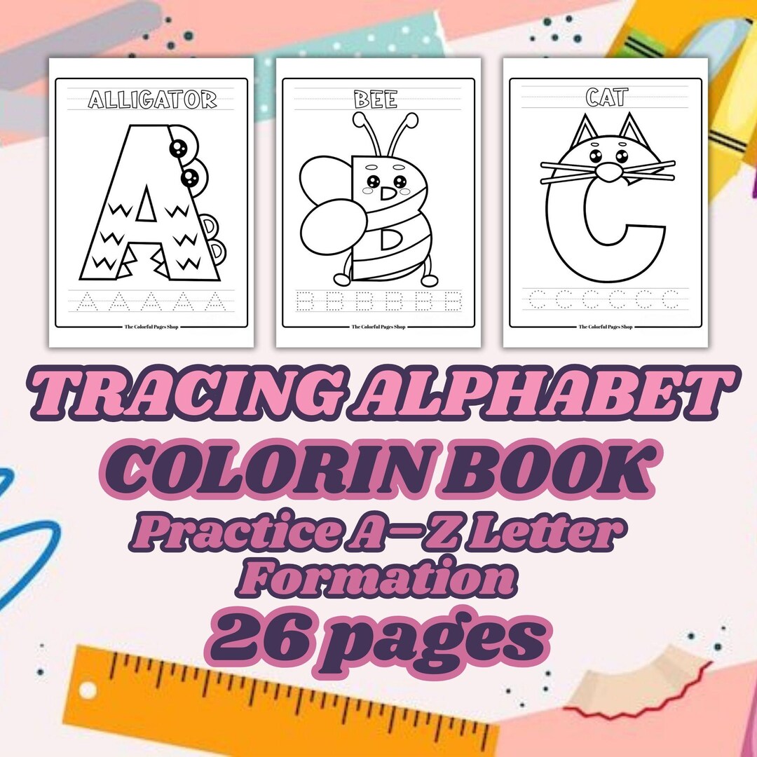 Tracing Alphabet Coloring Book for Kids | ABC Letter Tracing Coloring ...