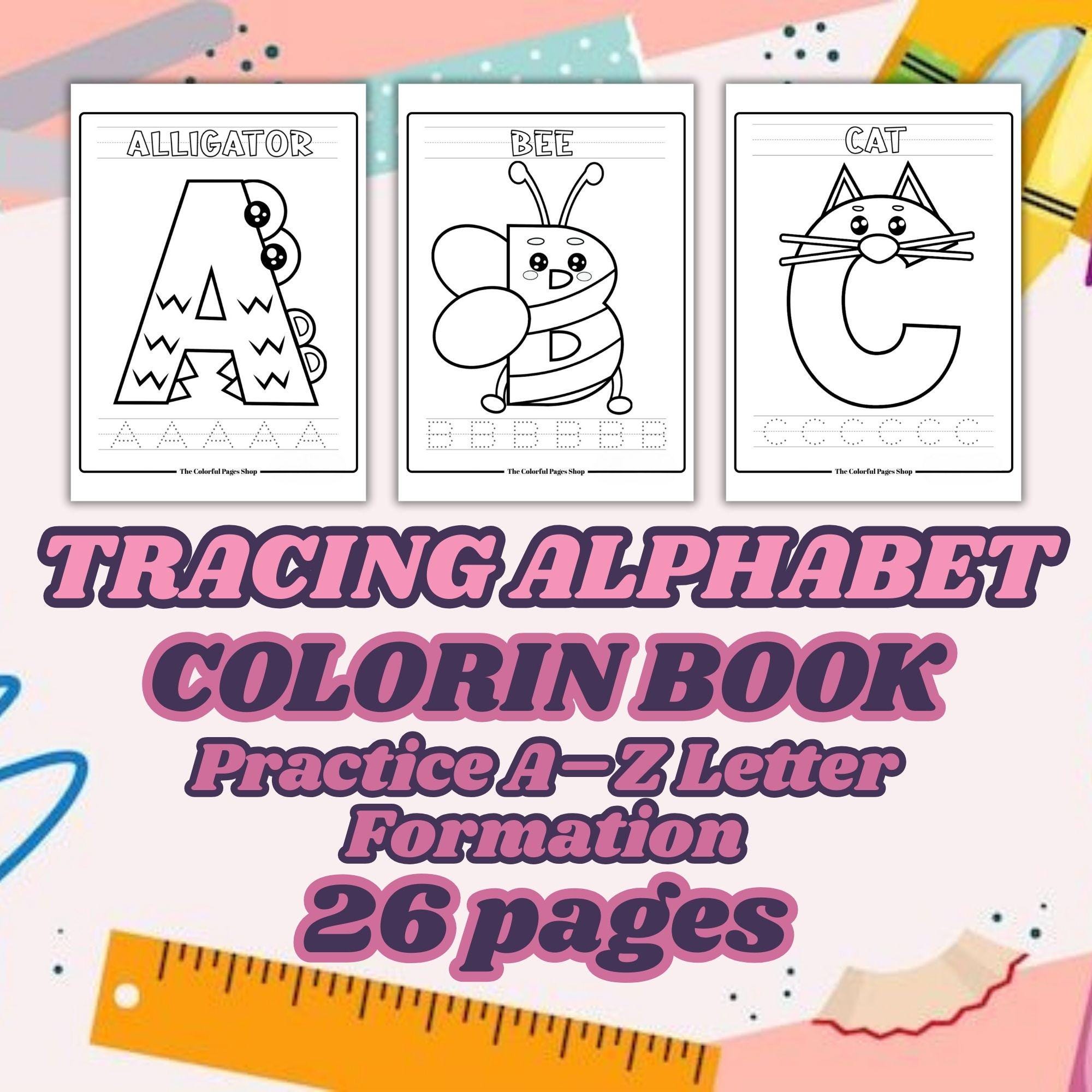 Tracing Alphabet Coloring Book for Kids | ABC Letter Tracing Coloring ...