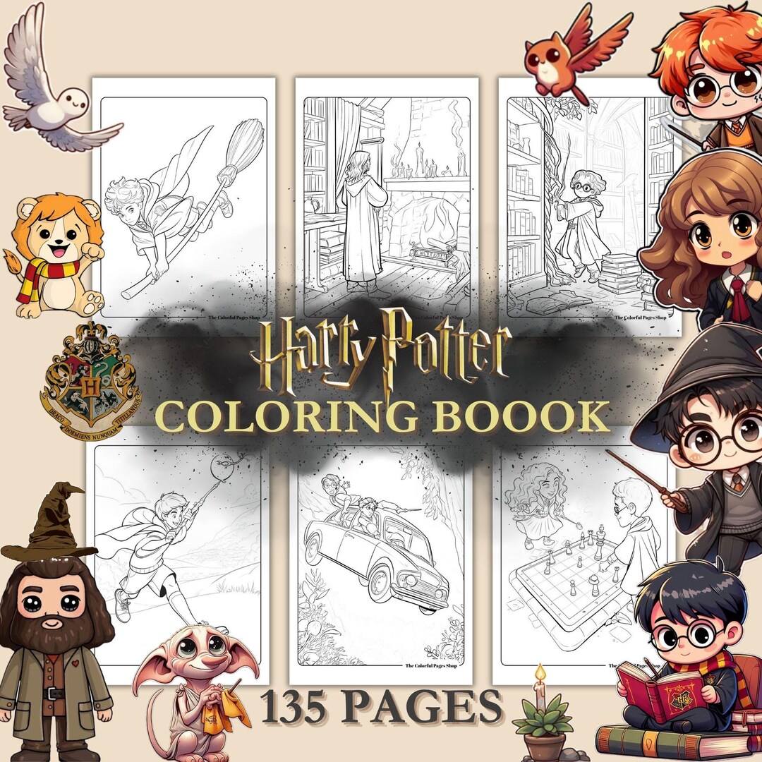 Enchanted Wizardry Coloring Book - 135 Magical Pages: Castles Fantasy ...