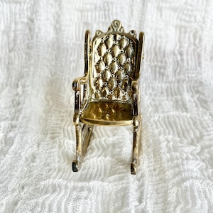 Vintage Miniature Brass Chair-small and Adorable Chair, Home Decor ...