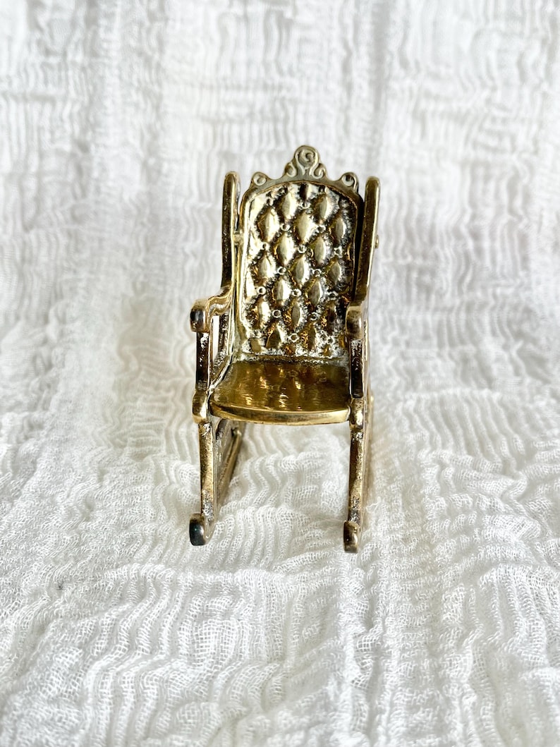 Vintage Miniature Brass Chair-small and Adorable Chair, Home Decor ...