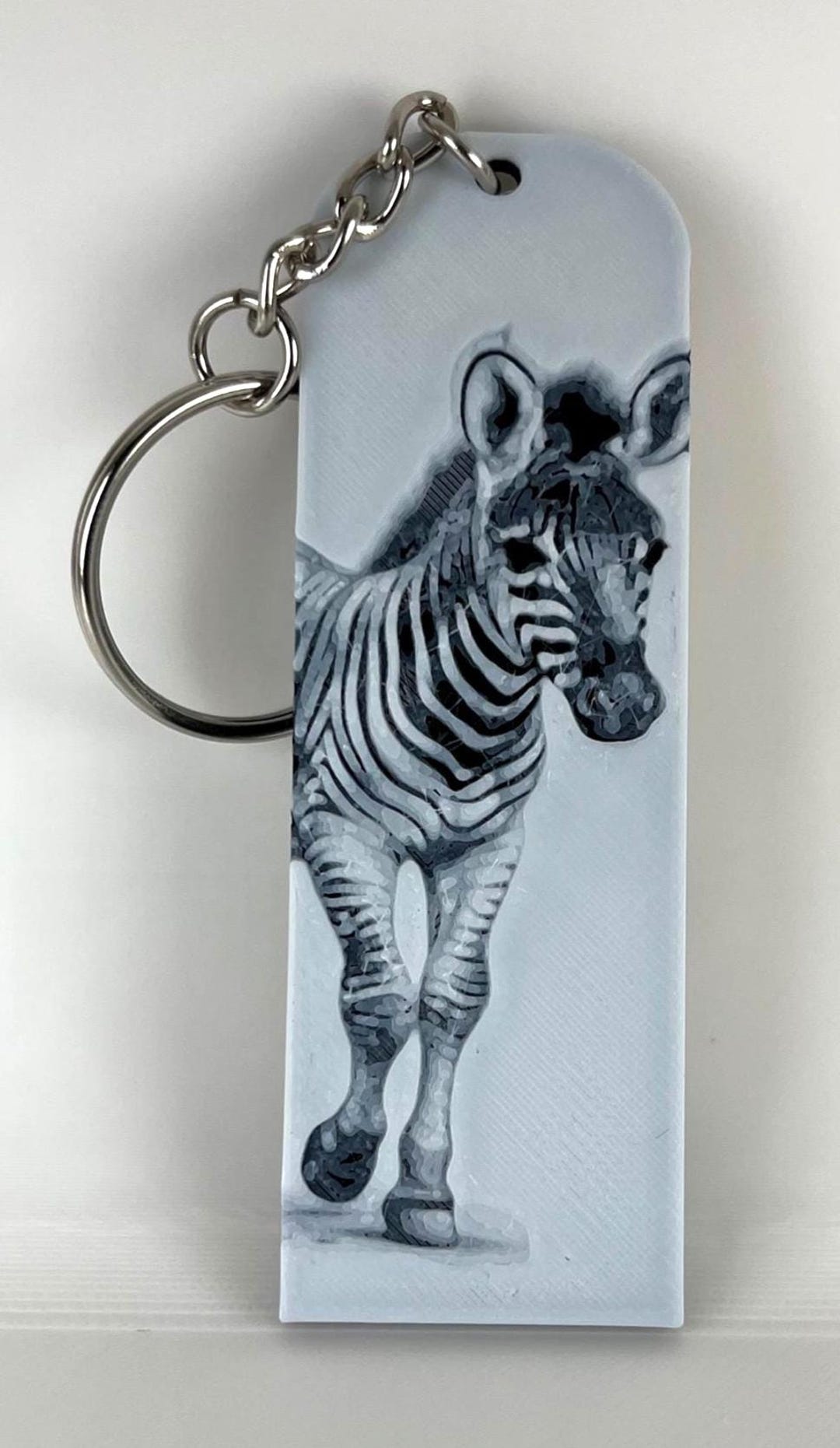 Mini Animal Keychains – 3D Printed Safari Animals – Tiger, Lion, Elephant, Giraffe, Zebra – Cute ...