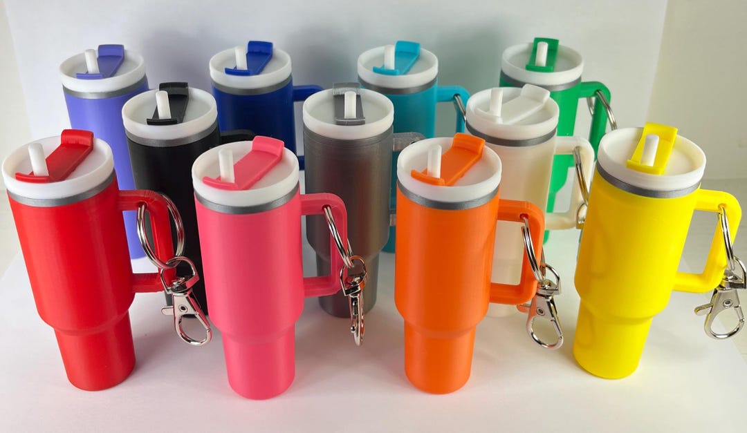 Mini Tumbler Water Bottle Keychain With Storage - Screw-on Lid - Holds ...
