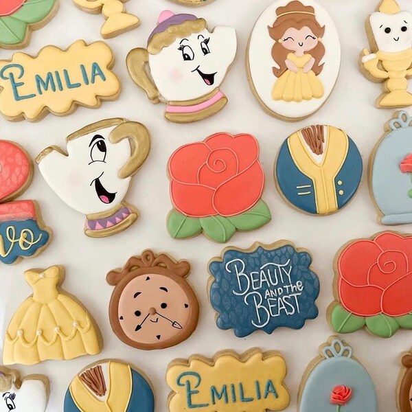 Beauty and the Beast Cookies - Etsy