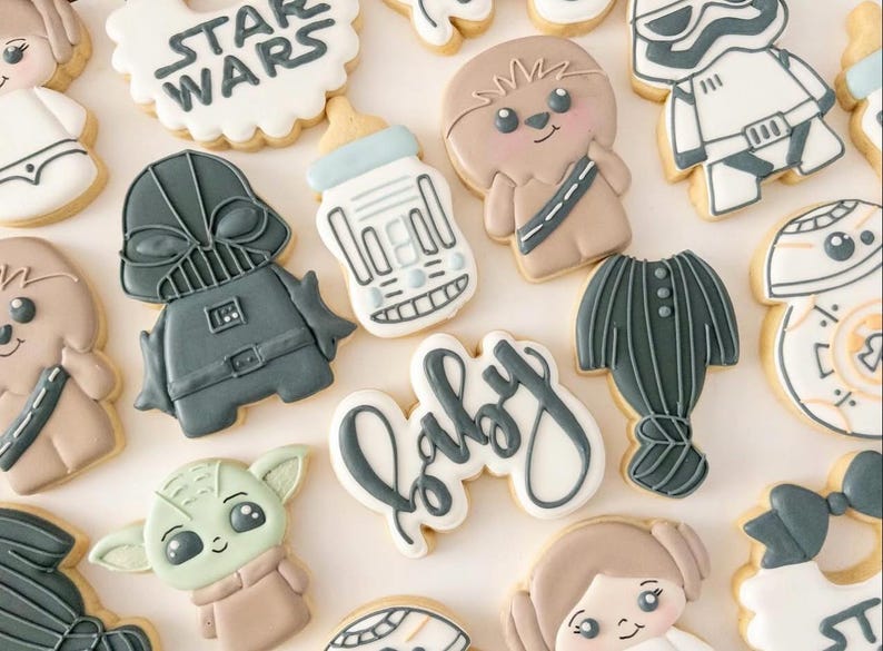 Star Wars Baby Shower Cookies - Etsy
