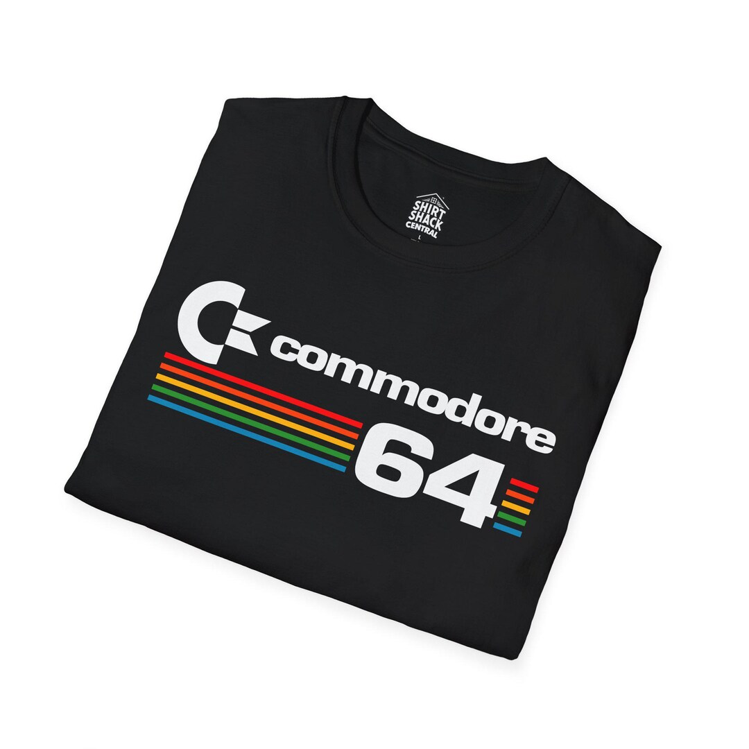 Retro Commodore 64 T-shirt | Vintage Computer Graphic Tee | 80s ...