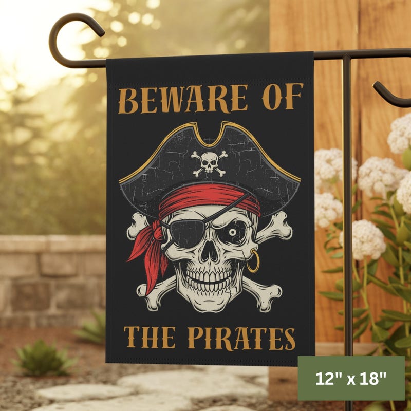Beware Pirate Sign - Etsy