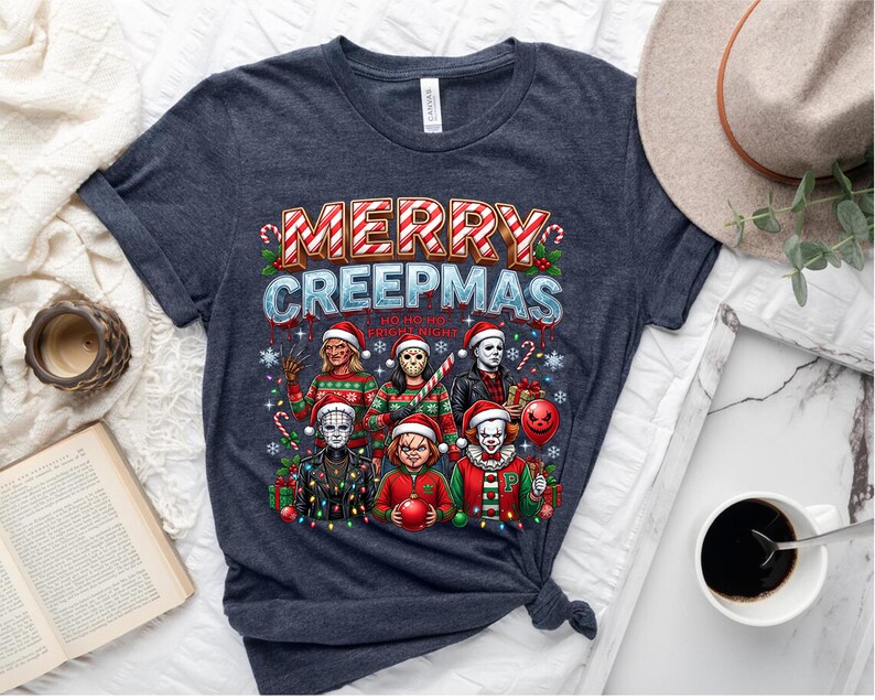 Merry Creepmas PNG, Horror Christmas Clipart, the Boys of Winter Design ...