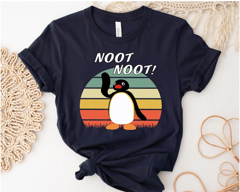 Pingu Noot Noot T-shirt: Funny Penguin Meme, Soft Cotton Tee - Etsy