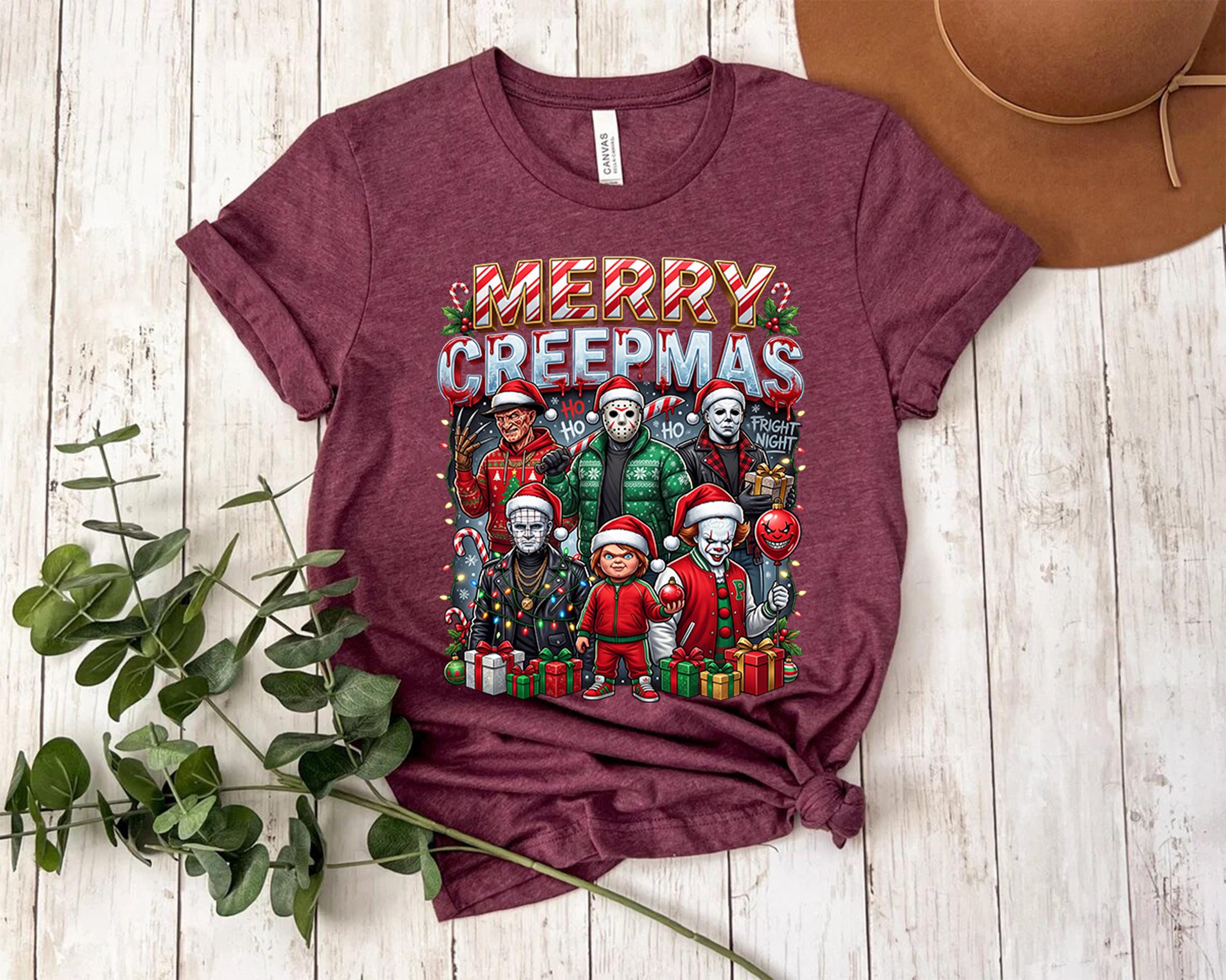 Merry Creepmas PNG, Horror Christmas Clipart, the Boys of Winter Design ...